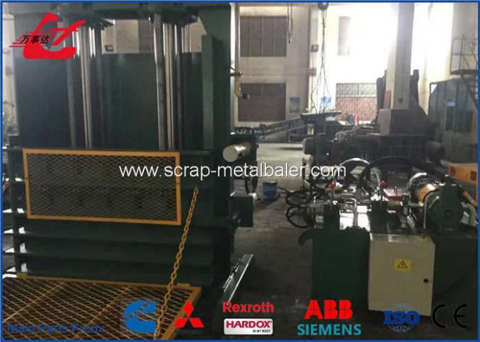 Multi - Function Vertical Tire Baler Machine , 18.5kW Tire Baling Machine