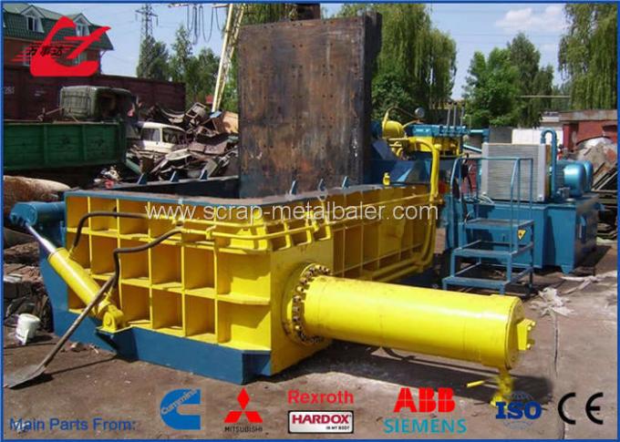 200 Ton Hydraulic Scrap Steel Metal Chip Compactor / Crusher 37kW